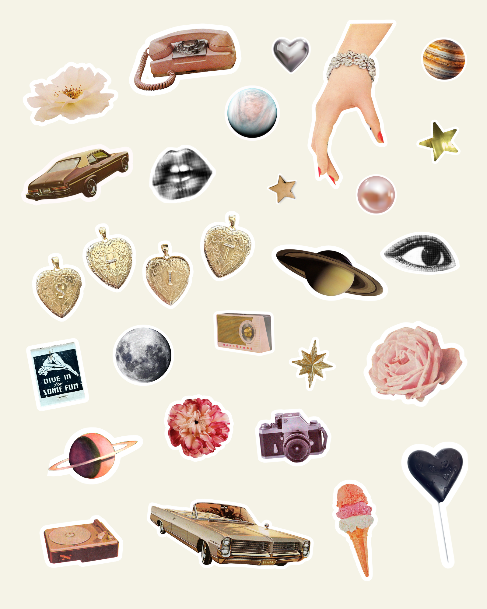 Retrograde Sticker Sheet – Clutter Co